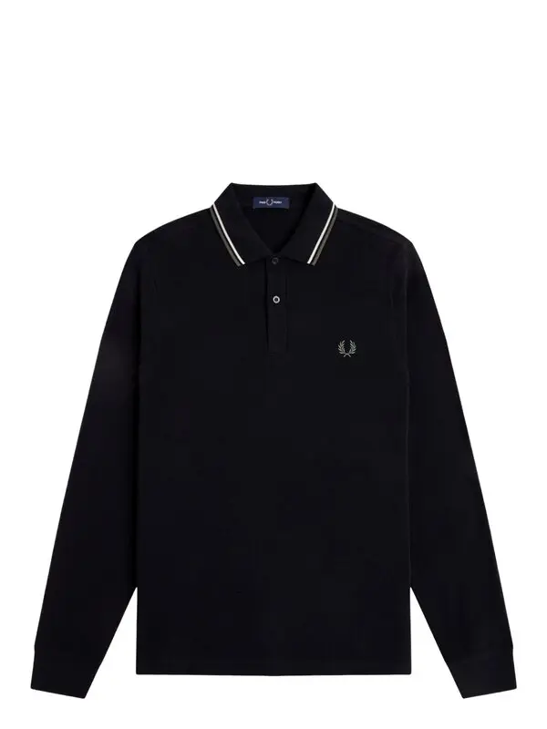 Fred Perry Solid Color Polo Shirt - Black