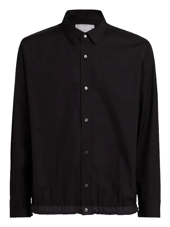 Sacai Frontbutton Shirt - Black