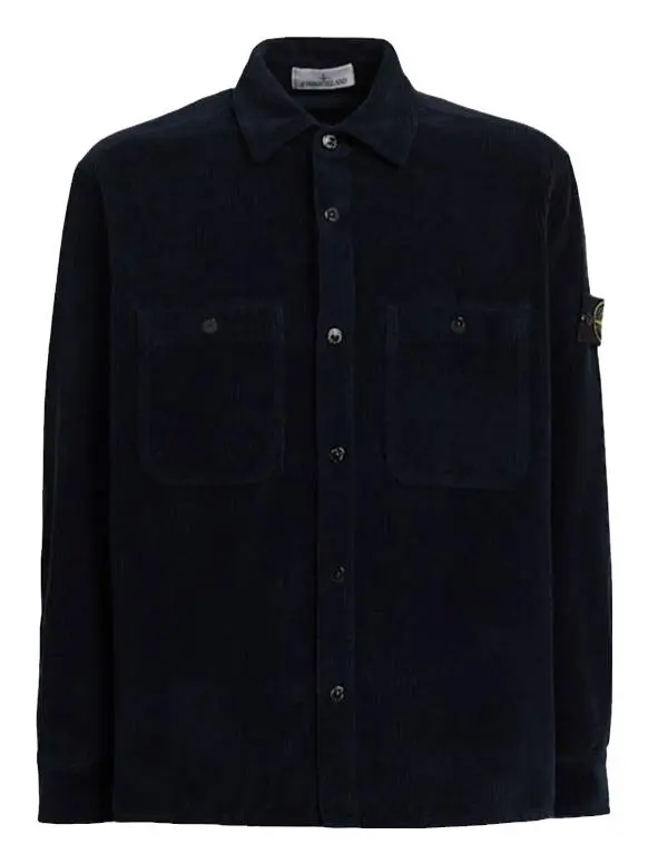 Stone Island Frontbutton Shirt - Black