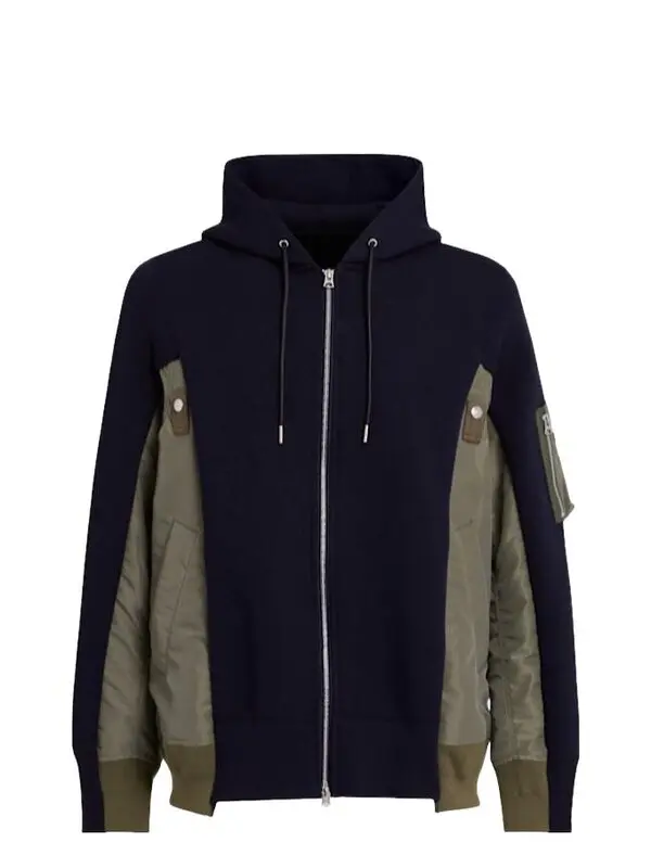 Sacai Hooded Drawstring Coat - No