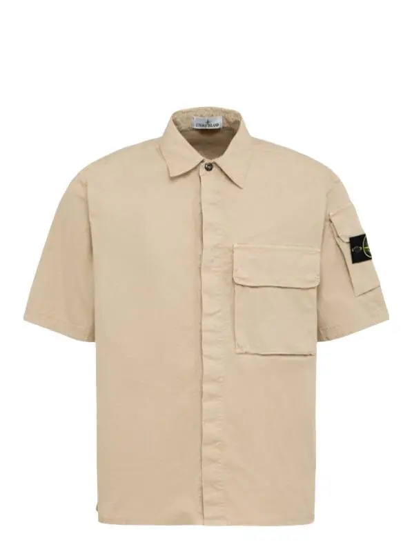 Stone Island Frontbutton Shirt - Nude