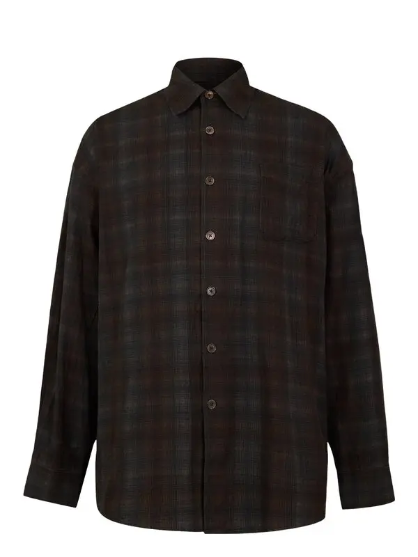Our Legacy Longsleeve Plaid Shirt - Black
