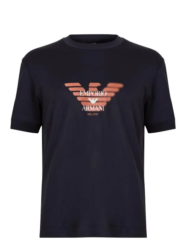 Emporio Armani Printed T-shirt - Black