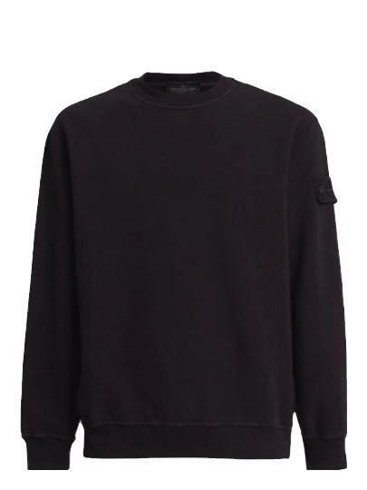 Stone Island Classic Crewneck Knit Sweater - Black