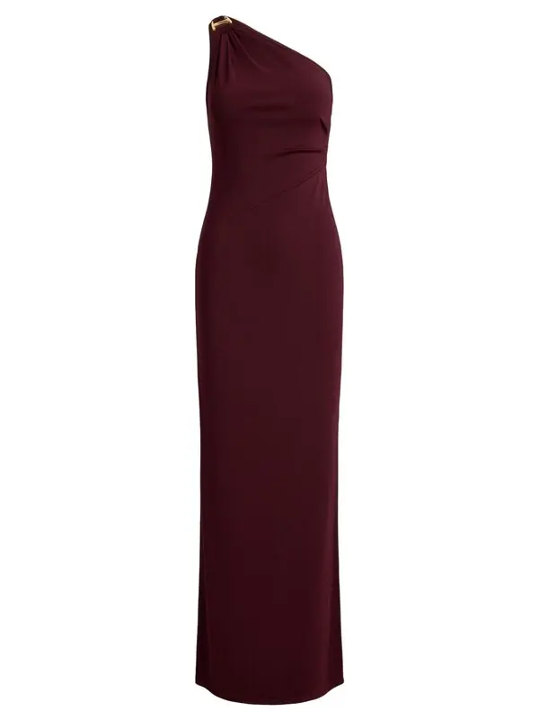 Ralph Lauren One-shoulder Gown - Brown