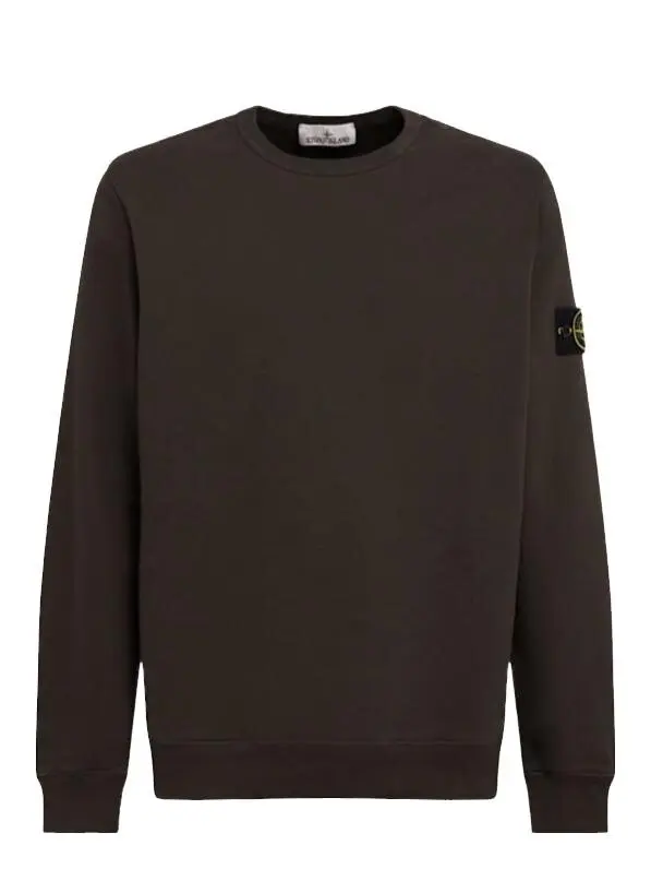 Stone Island Crewneck Long Sleeve Knit Sweater - Black