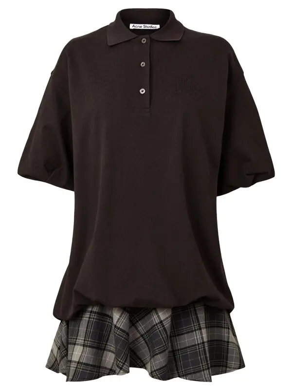 Acne Studios Collared Mini Dress - Black