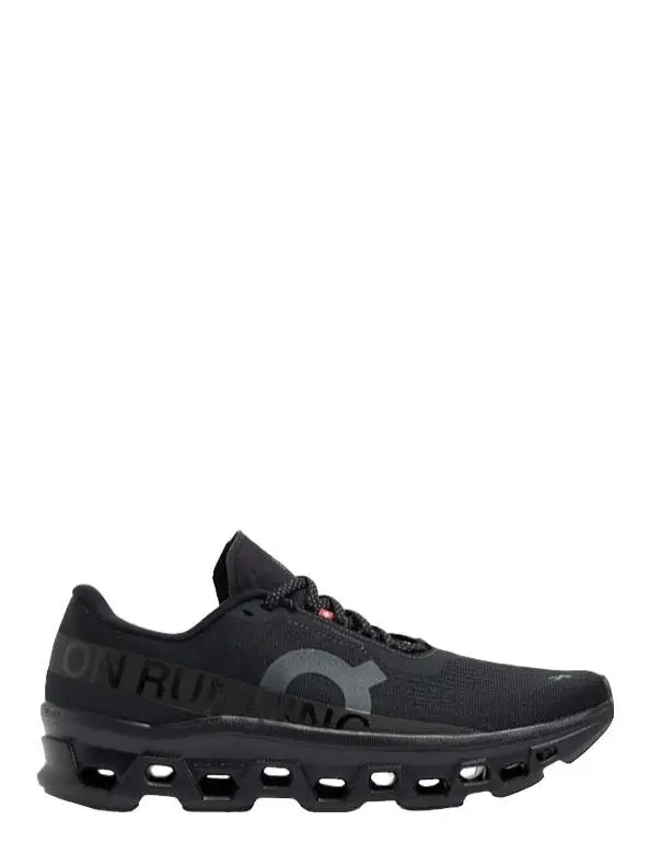 On Lace-up Sneakers With Sculpted Tread - Black