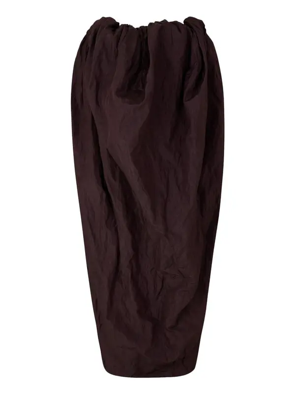 Magda Butrym Midi Skirt With Slit - Black