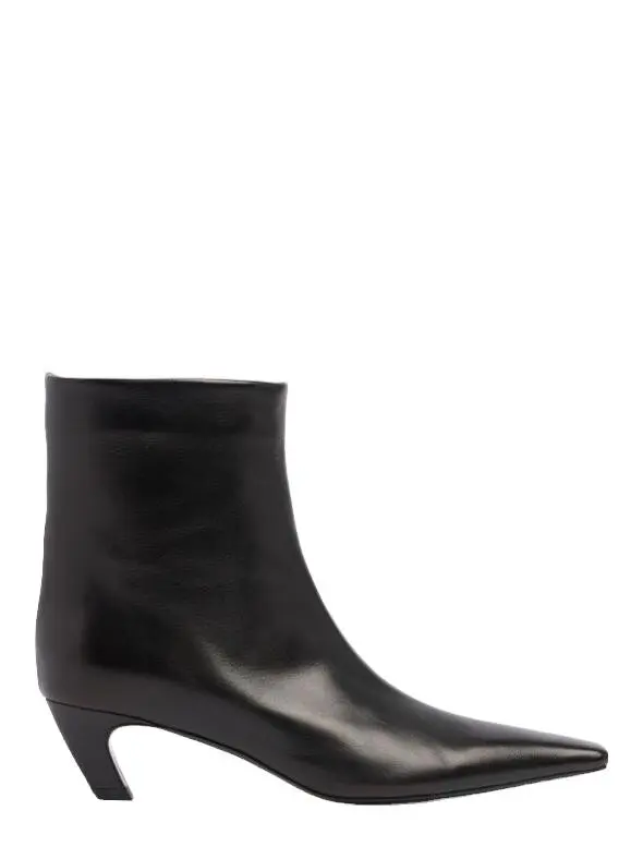 Khaite Ankle Boots With Block Heel - Black