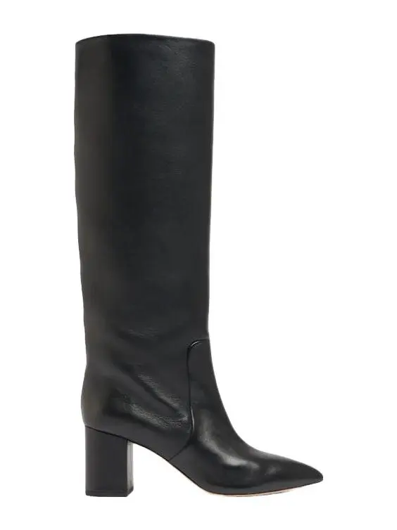 Paris Texas Knee-high Boots With Square Heel - Black