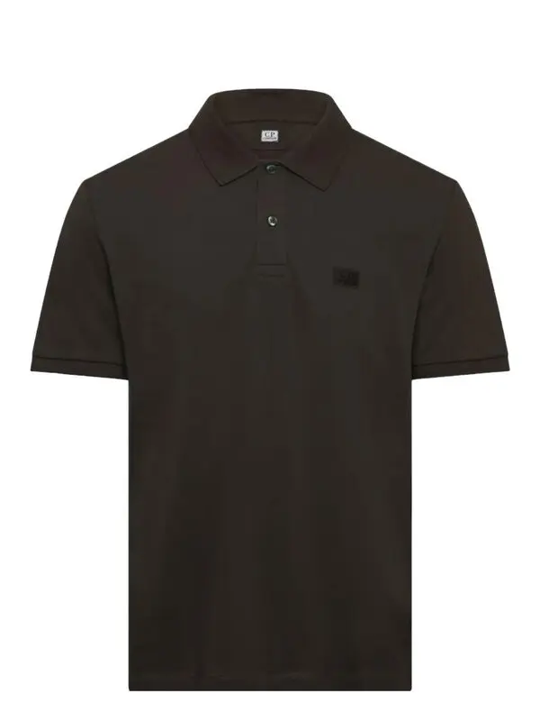 C.P. COMPANY Short-sleeved Polo Shirt - Green