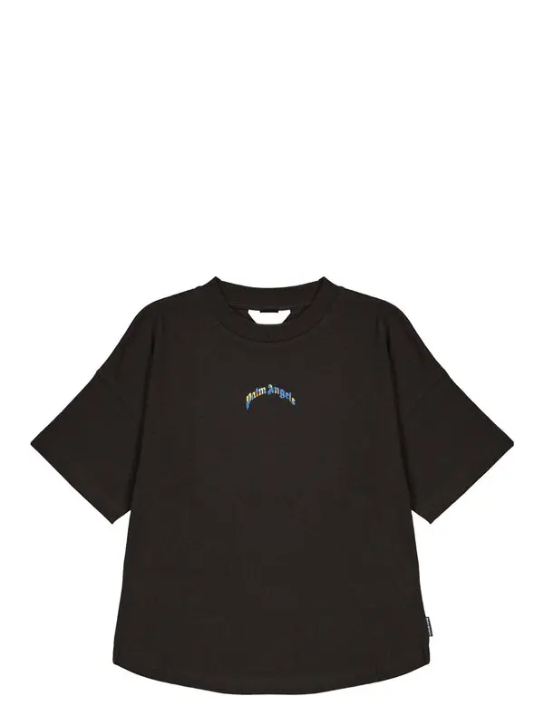 Palm Angels Printed Short Sleeve T-shirt - Black