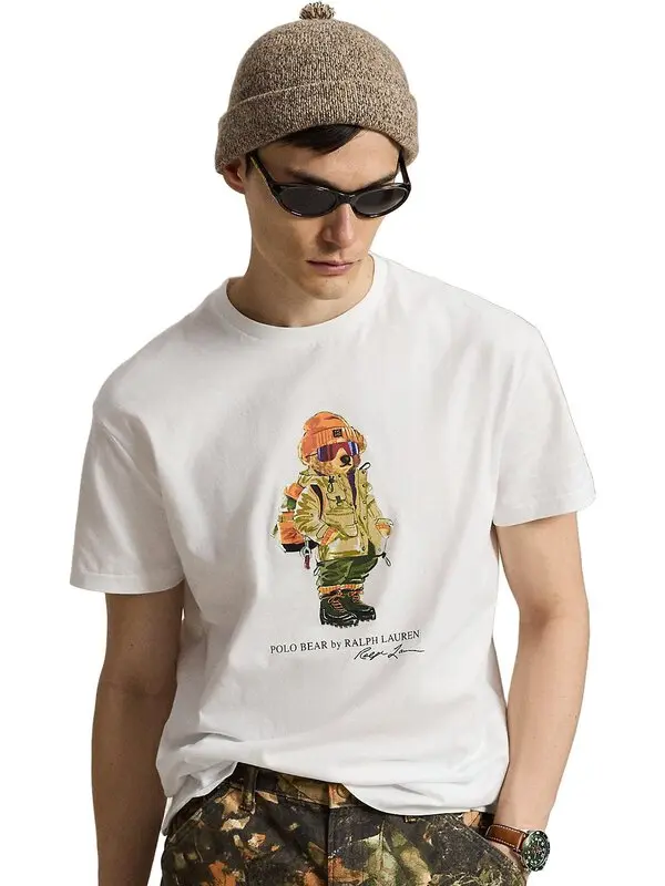 Ralph Lauren Classic Fit Polo Bear Jersey T-shirt - White
