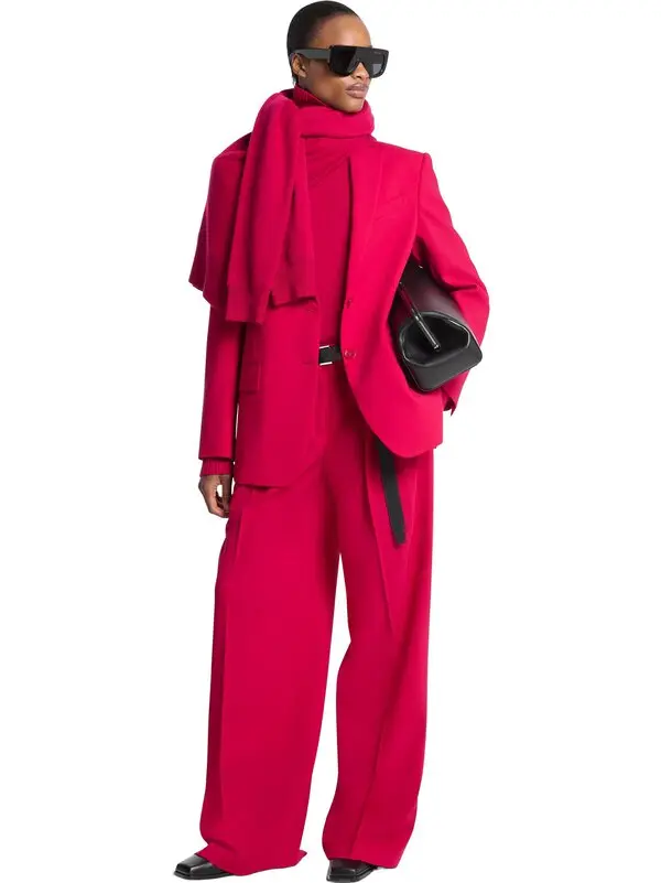 Michael Kors Nico Stretch Wool Crepe Blazer - Pink