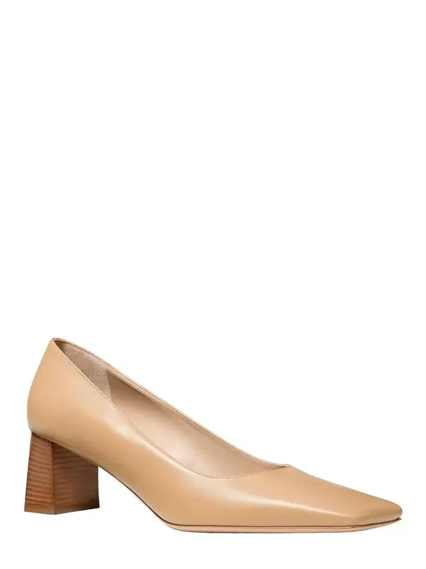 Michael Kors Maria Leather Pump - Natural