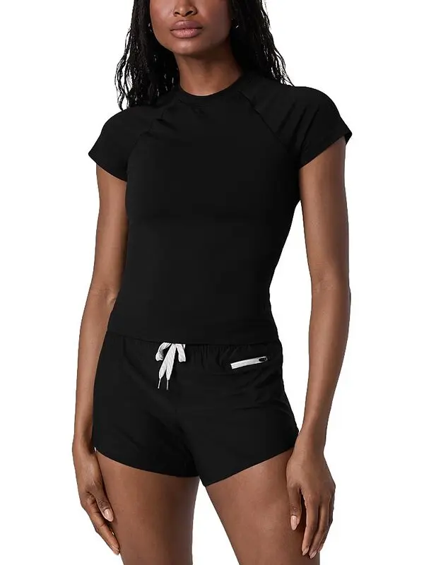Vuori Short Sleeve Surge Seamless Tee - Black