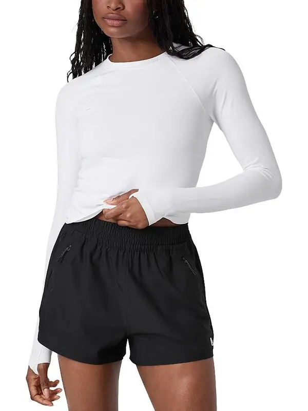 Vuori Long Sleeve Surge Seamless Tee - White