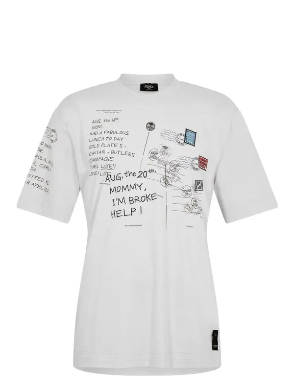 Fendi Postcardprint Tshirt - No