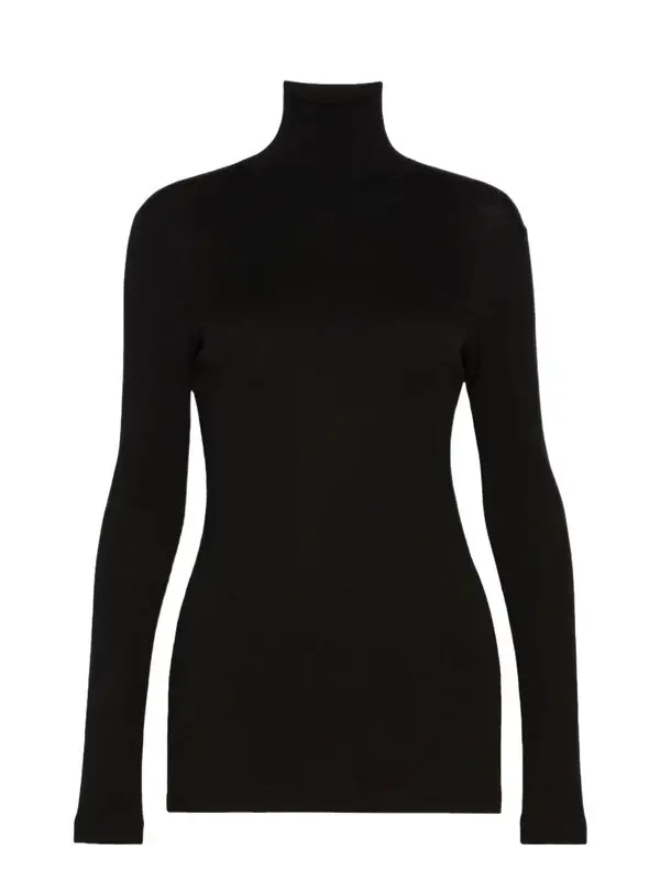 Max Mara Ribbed-knit Roll-neck Sweater - Black