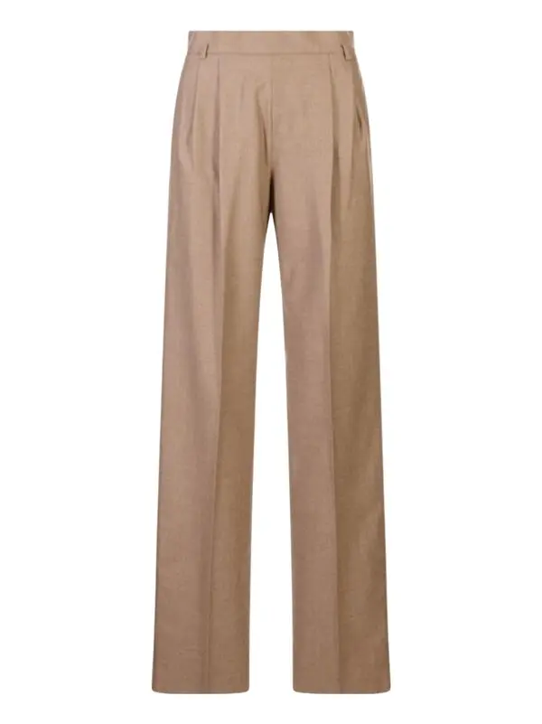 Max Mara Tailored Pleated Trousers - Sand-colored