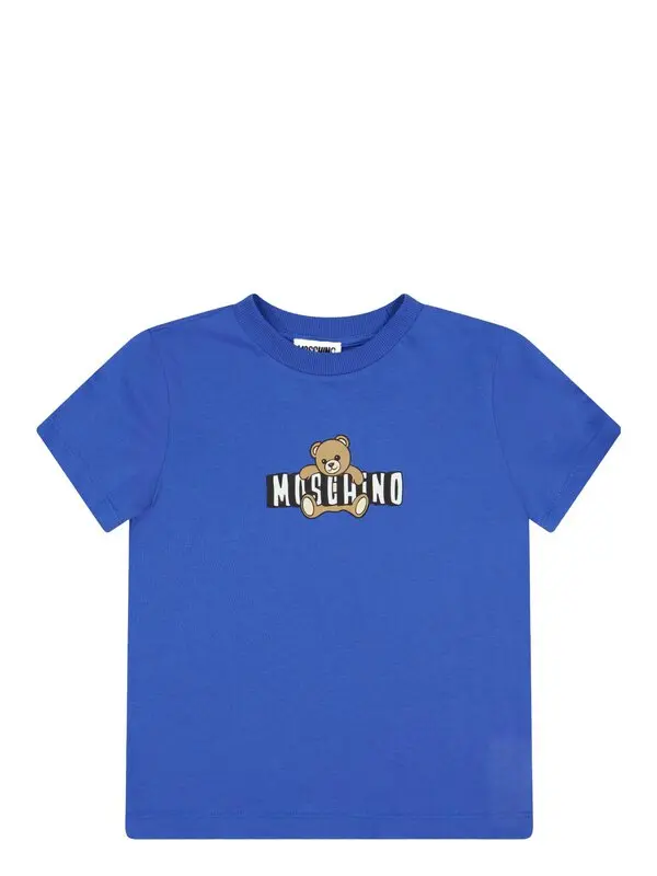 Moschino Bear Graphic Print T-shirt - Blue
