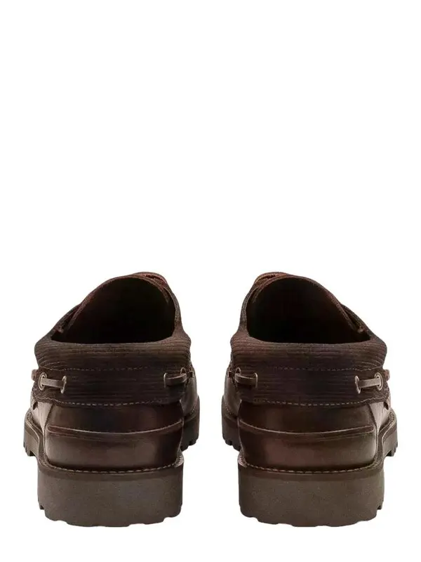 Barbour Re-engineered Deck Leather Boat Shoes - Brown
