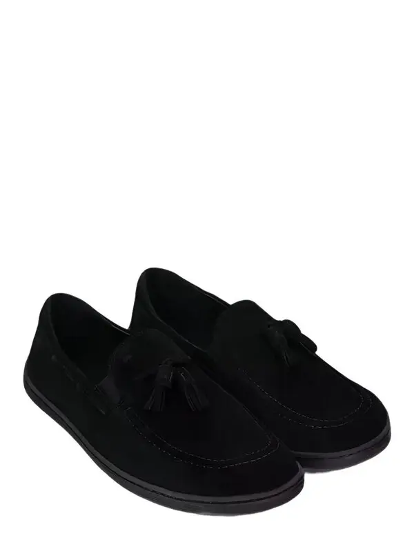 Be Lenka Suede Tassel Detail Loafers - Black