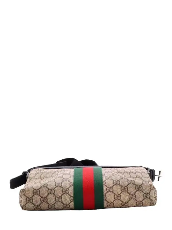 Gucci Gg Coated Canvas Messenger Bag - Brown