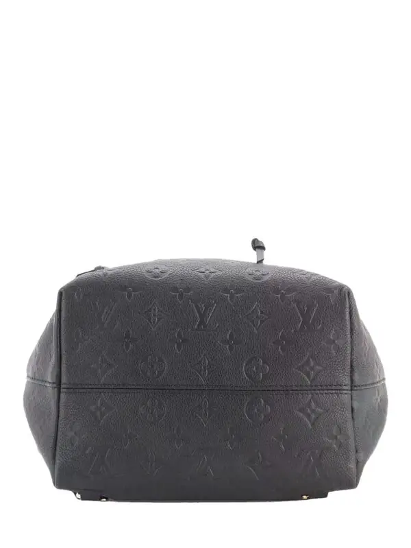 LOUIS VUITTON Montsouris Nm Monogram Empreinte Leather Pm Backpack - Black