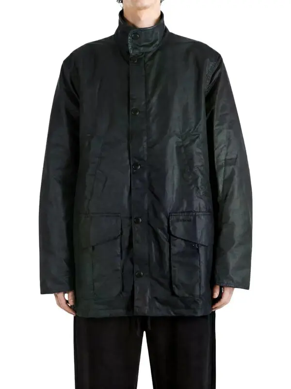 Barbour Waxed Finish Multi-pocket Jacket - Blue