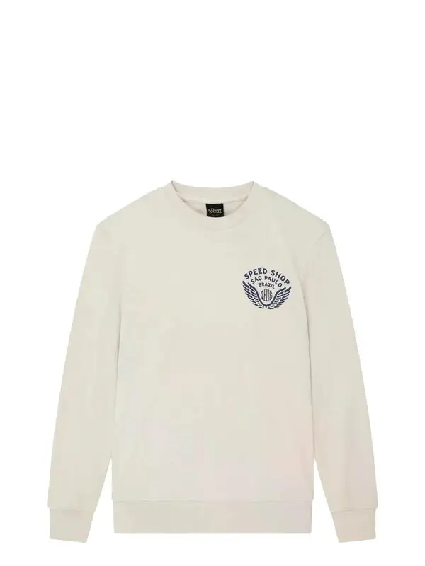 Deus Ex Machina Graphic Print Crewneck Sweatshirt - Neutrals