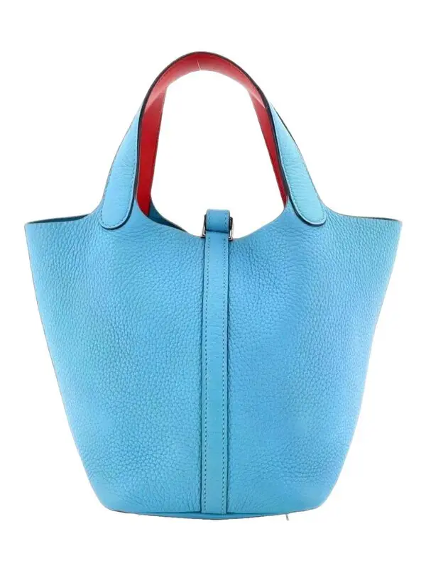 Hermès Picotin Lock Clemence Pm Tote Bag - Blue