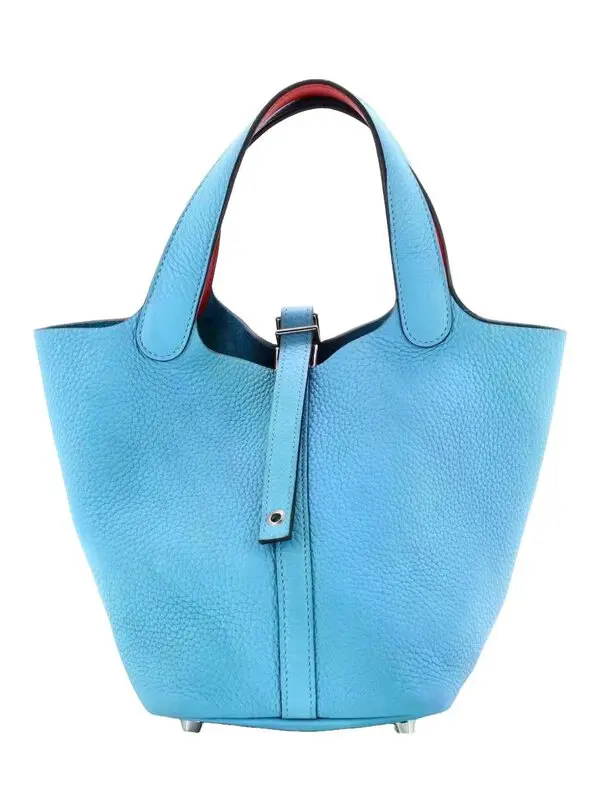 Hermès Picotin Lock Clemence Pm Tote Bag - Blue