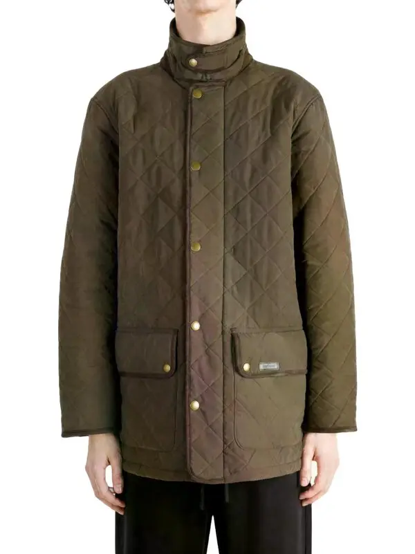 Barbour Thursby Quilted High-neck Jacket - Green