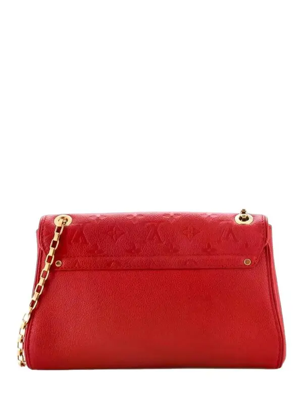 LOUIS VUITTON Saint Germain Monogram Empreinte Leather Pm Shoulder Bag - Red