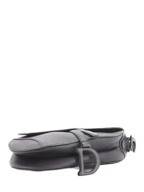Dior Leather Saddle Shoulder Bag - Black