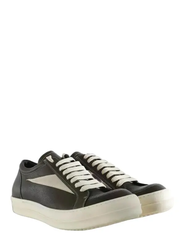 Rick Owens Leather Sneakers - Black