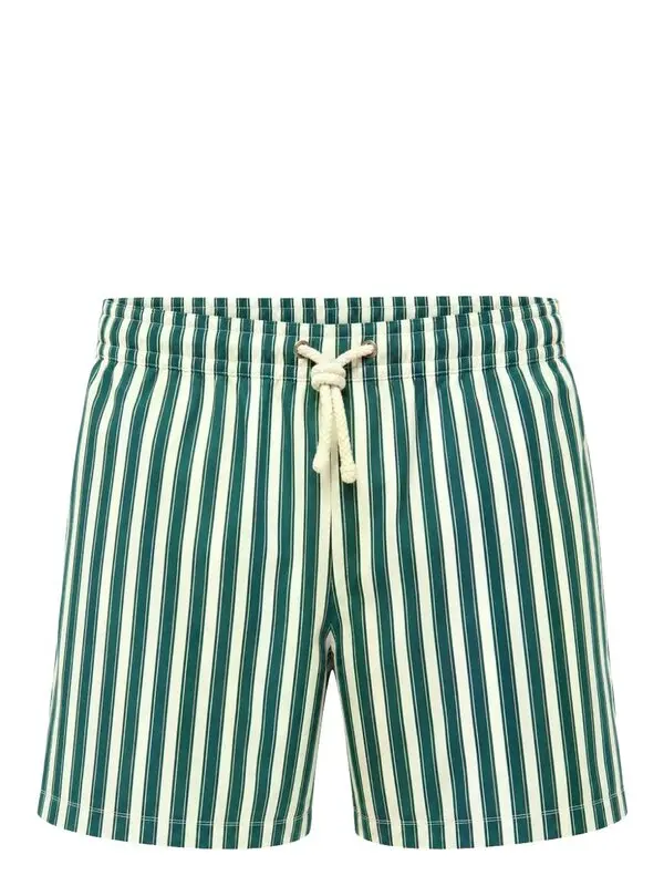 GASSA D AMANTE Alassio Striped Swim Shorts - Green
