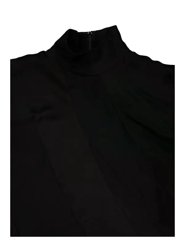 Zimmermann Bias-cut High-neck Blouse - Black