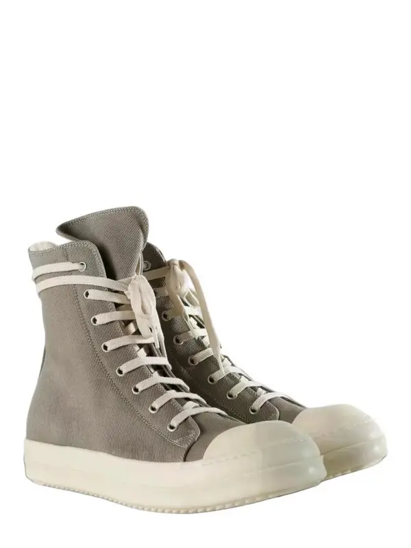 Rick Owens High-top Lace-up Sneakers - Grey