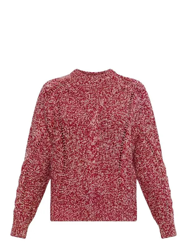 MARANT ETOILE Karol Cable-knit Sweater - Red