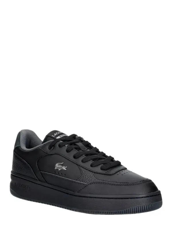 Lacoste Logo Plaque Panelled Sneakers - Black