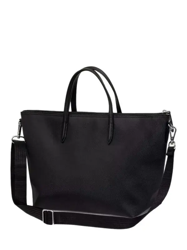 Lacoste L12.12 Logo-patch Tote Bag - Black