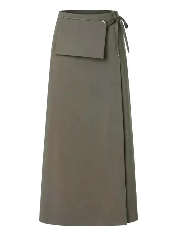 DRYKORN Wrap-style Midi Skirt With Pouch Detail - Grey