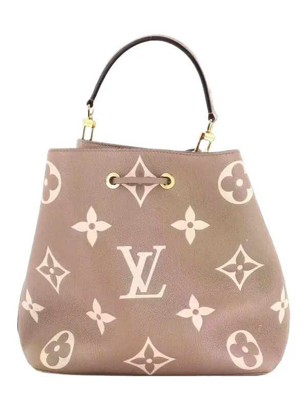 LOUIS VUITTON Monogram Empreinte Giant Mm Bucket Bag - Neutrals