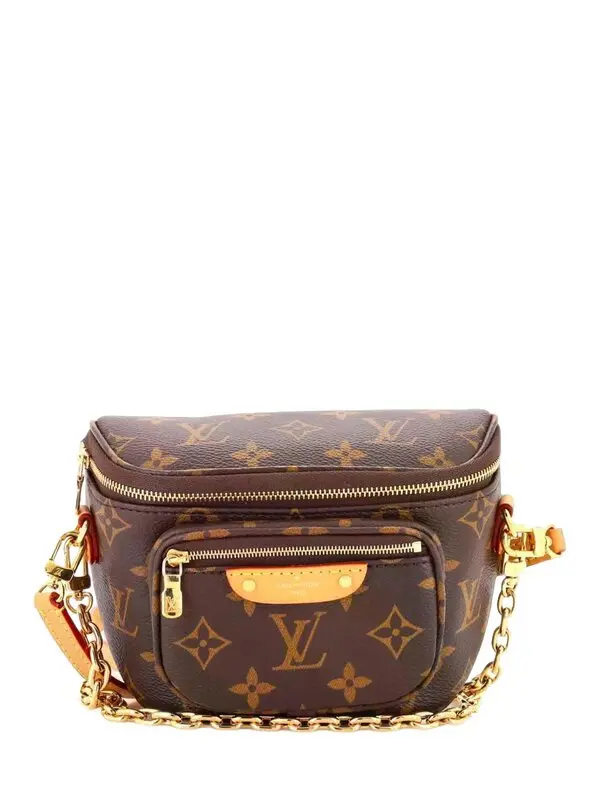 LOUIS VUITTON Monogram Canvas Mini Belt Bag - Brown