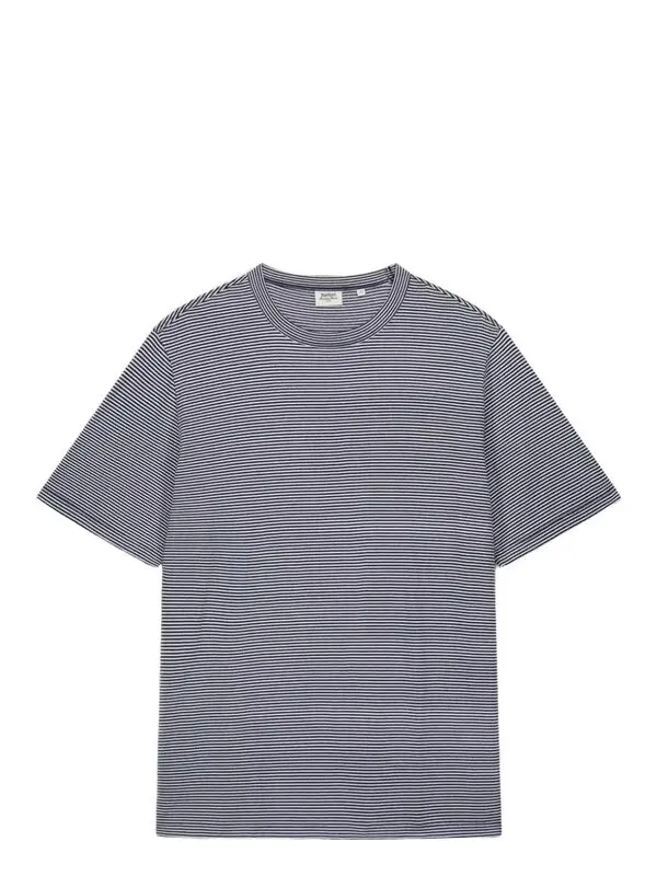 Hartford Striped Cotton T-shirt - Blue
