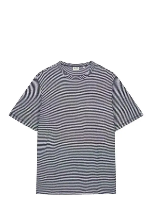 Hartford Striped Cotton T-shirt - Blue
