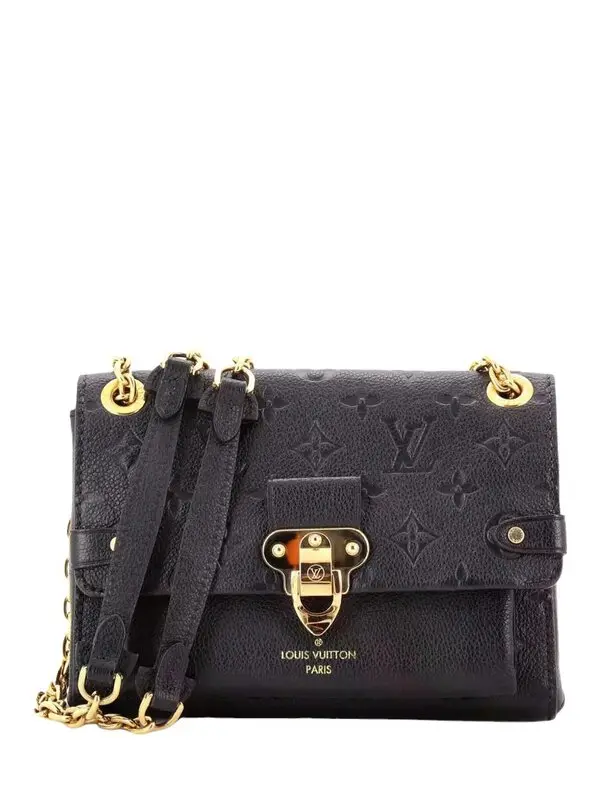 LOUIS VUITTON Vavin Monogram Empreinte Leather Bb Crossbody Bag - Black